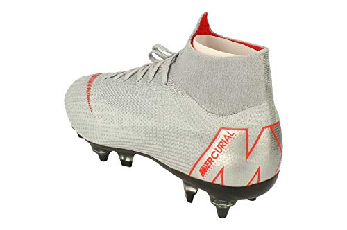 Nike Superfly 6 Elite SG-Pro AC Mens Football Boots AH7366 Soccer Cleats (UK 6.5 US 7.5 EU 40.5, Wolf Grey Light Crimson 060)