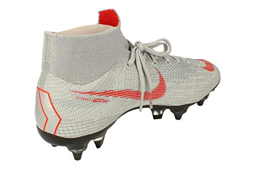 Nike Superfly 6 Elite SG-Pro AC Mens Football Boots AH7366 Soccer Cleats (UK 6.5 US 7.5 EU 40.5, Wolf Grey Light Crimson 060)