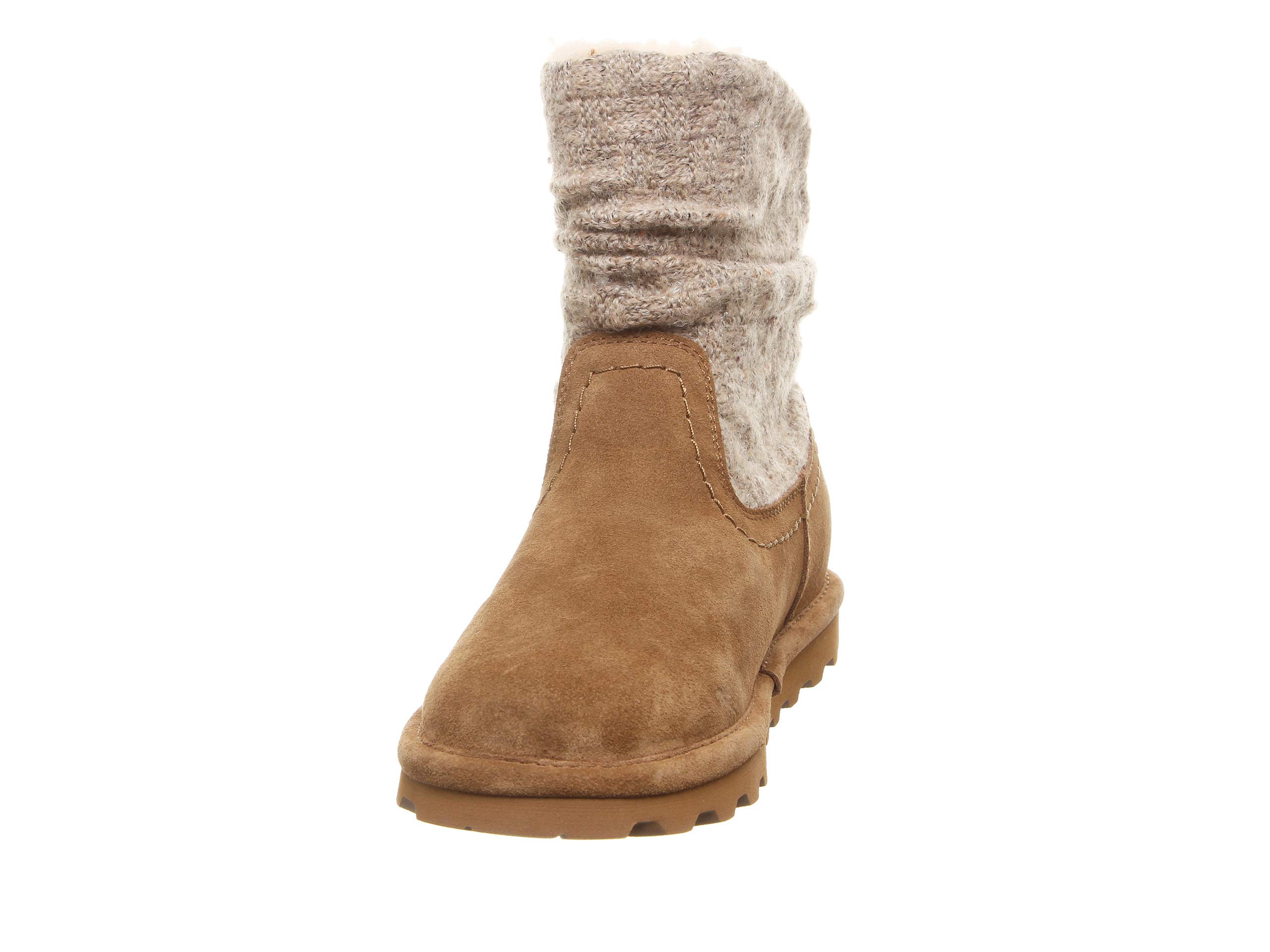 BEARPAW Women's Virginia Hickory Size 10 | Women's Boot Classic Suede | Women's Slip On Boot | Comfortable Winter Boot