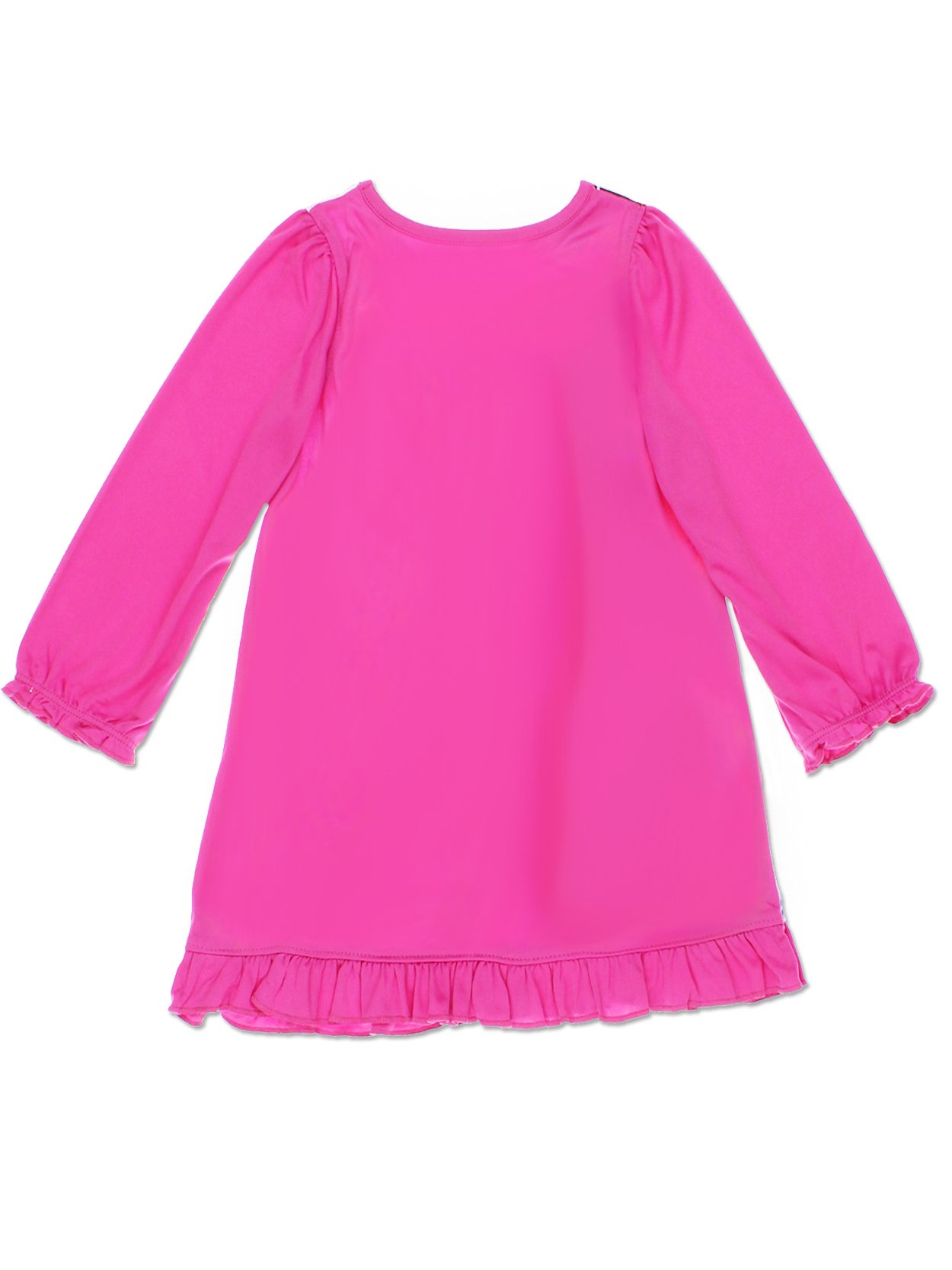Sesame Street Toddler Girls Long Sleeve Nightgown Pajamas (2T, Pink/White)