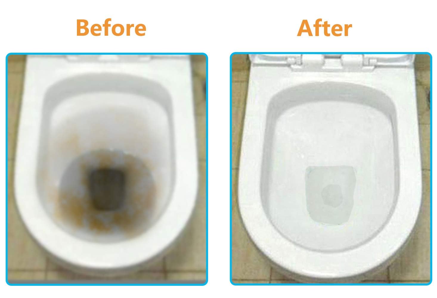 Comfun Pumice Stone Toilet Brush for Cleaning Toilet Bowl with Handle, Pumice Stick Pumice Scouring Pad for Cleaning, 4 Pack