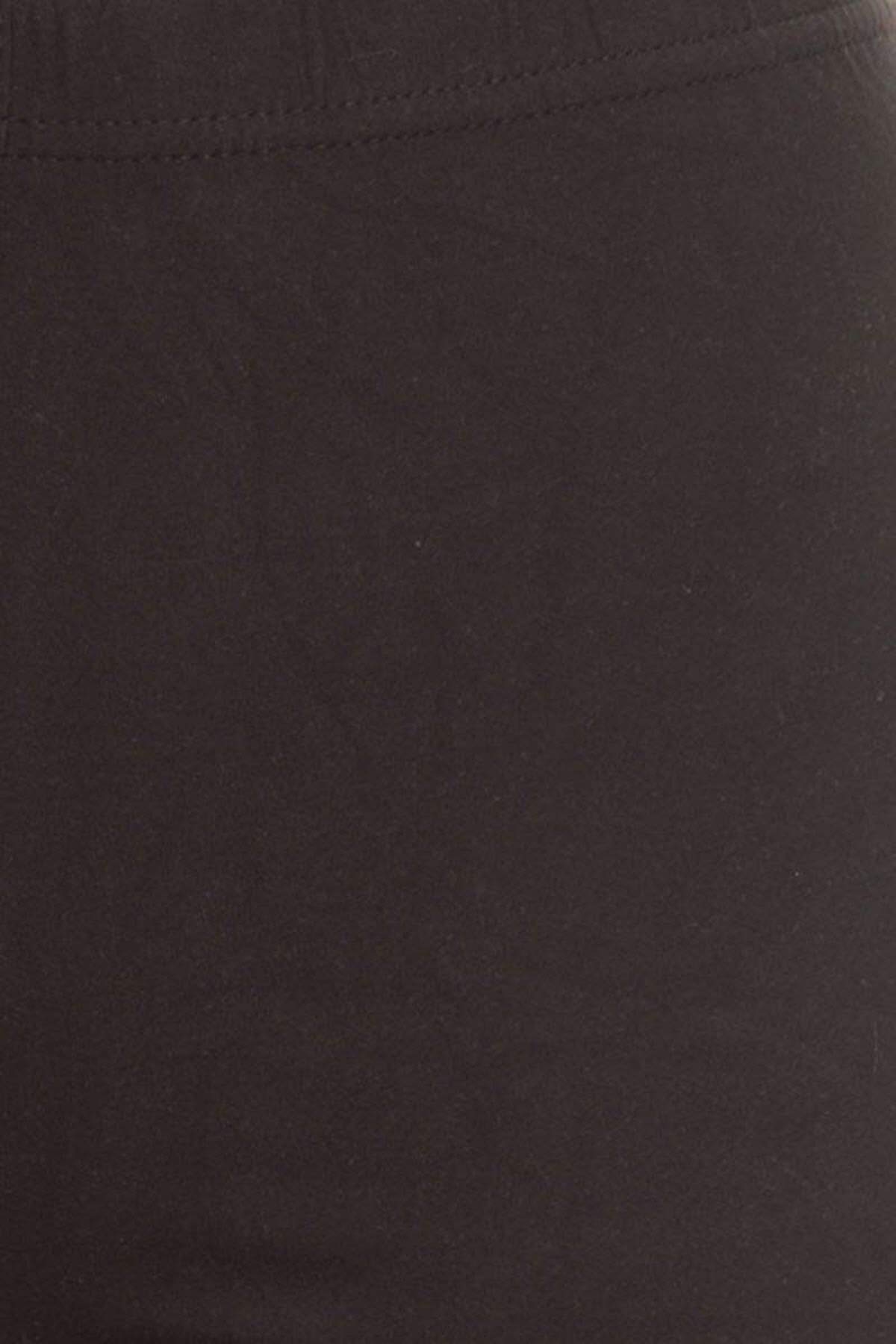 Leggings Depot Womens 1" Waistband High Waisted Solid Leggings Pants (Full Length, Black, 1X-3X)