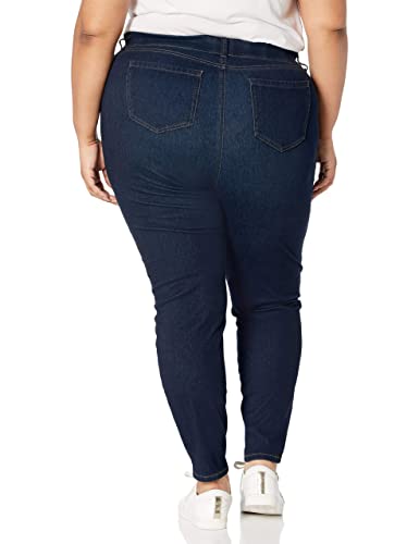 Amazon Essentials Women's Pull-On Knit Jegging (Available in Plus Size), Dark Wash, X-Large Short