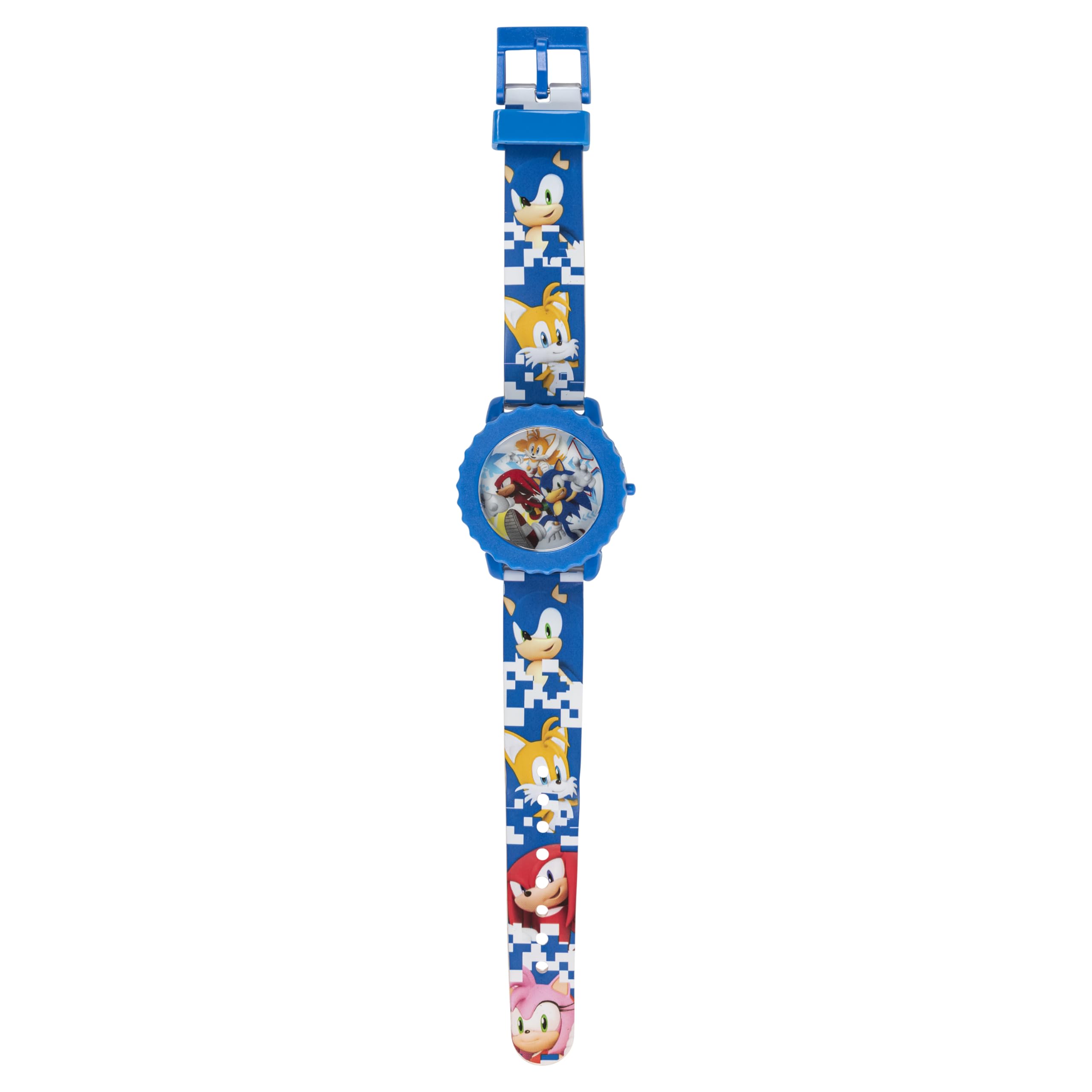 Sonic The Hedgehog Kids Digital Watch – Flashing LED Light-Up Display, Easy-to-Read Time, Adjustable Strap, and Sonic Character Design – Fits Wrists from 5.5" to 8"