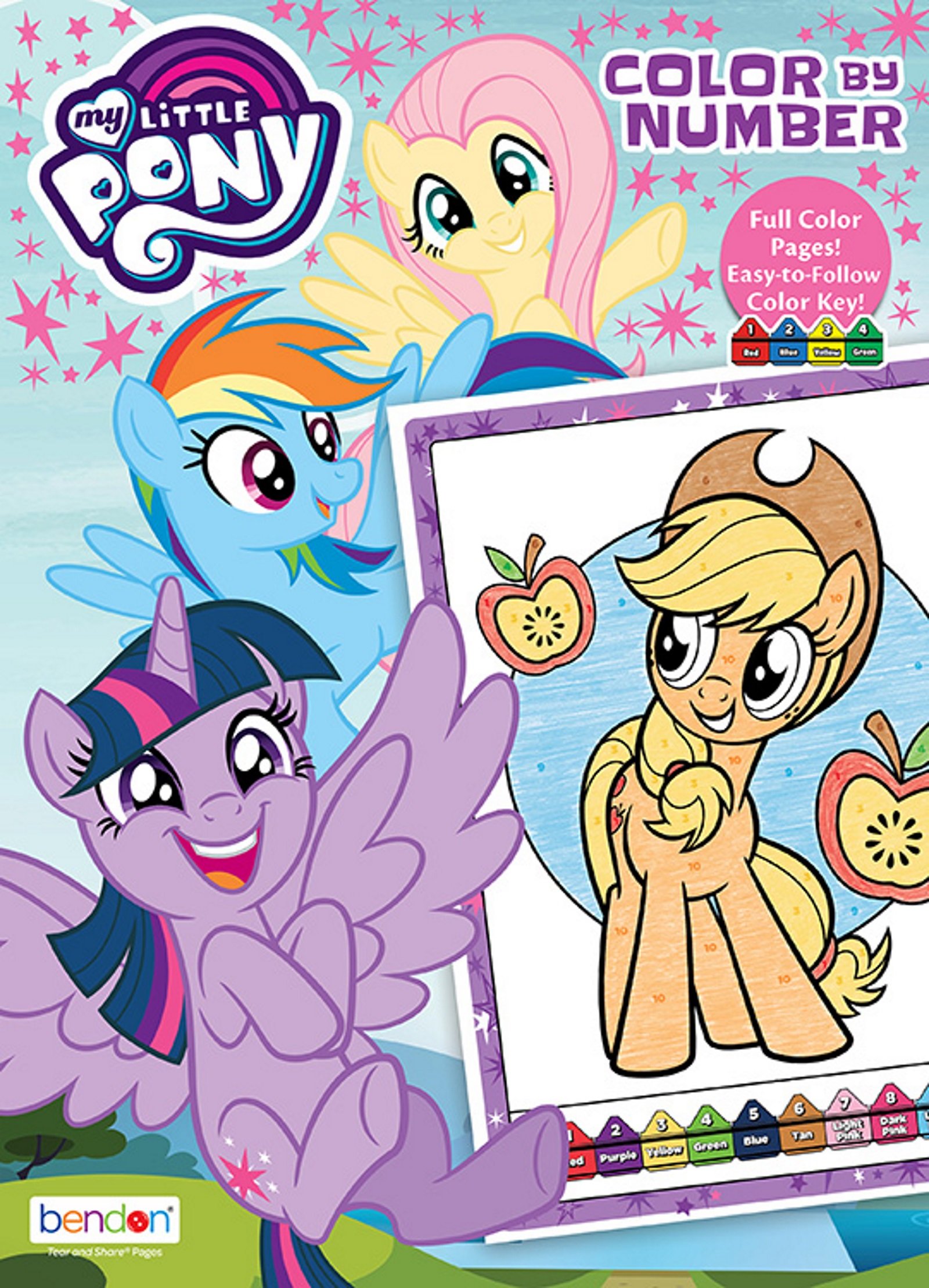 Color by Number Book Hasbro My Little Pony