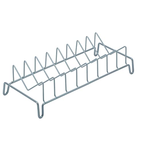 Kitchen Details 8 Section Lid Organizer | Holds Plates | Cutting Boards | Pantry & Cabinet Storage | Grey