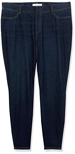 Amazon Essentials Women's Pull-On Knit Jegging (Available in Plus Size), Dark Wash, X-Large Short