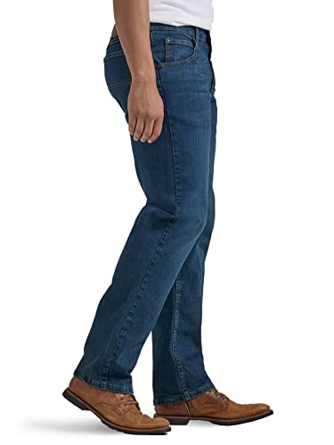 Wrangler Authentics Men's Classic 5-Pocket Relaxed Fit Flex Jean Military Blue Flex 58W x 30L
