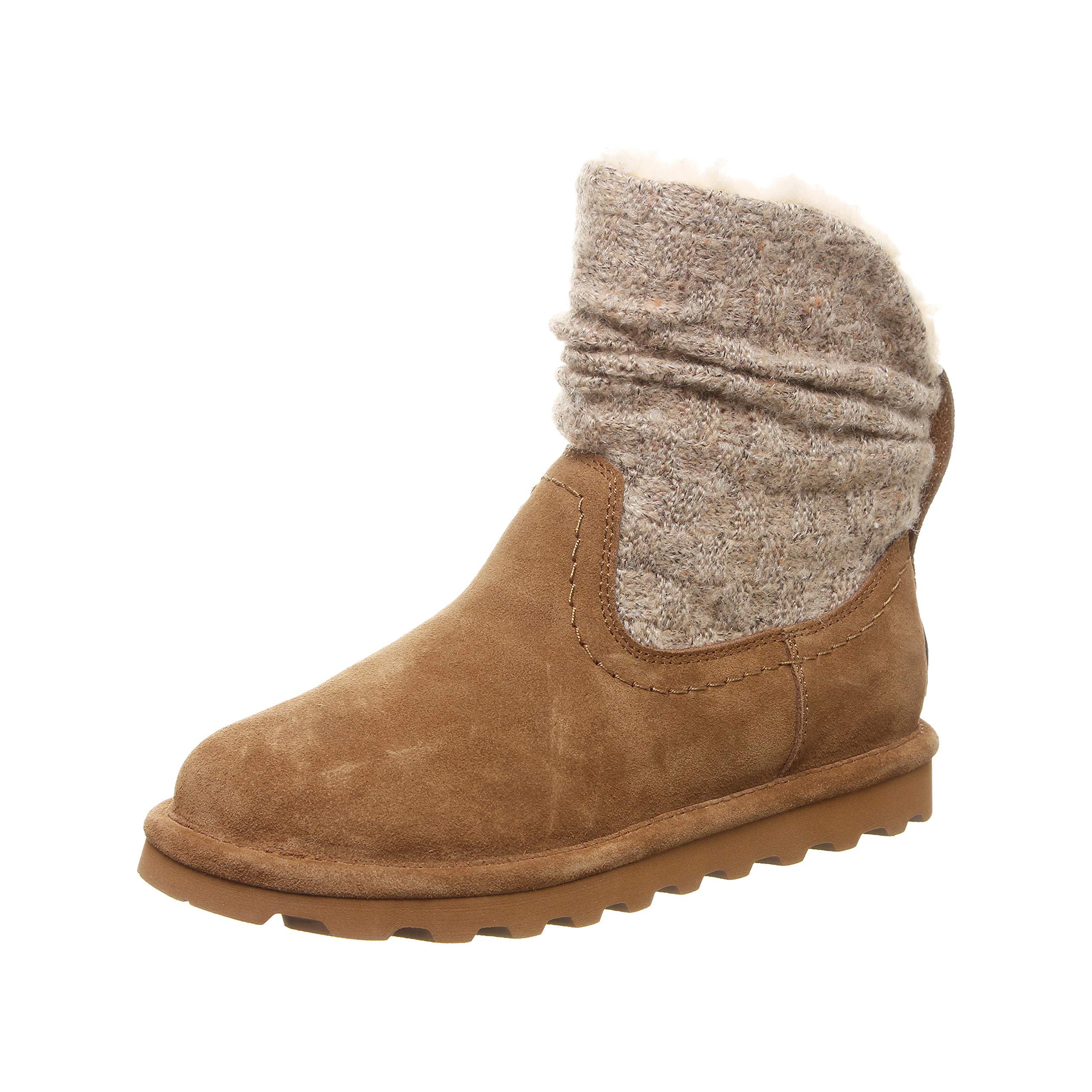 BEARPAW Women's Virginia Hickory Size 10 | Women's Boot Classic Suede | Women's Slip On Boot | Comfortable Winter Boot