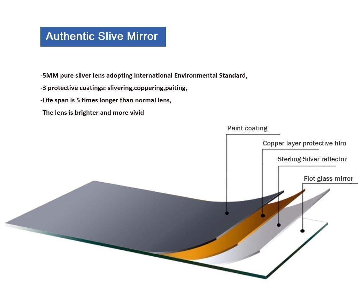 H&A 65"x22" Full Length Mirror Full Body Mirror Bedroom Floor Standing or Hanging