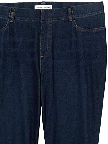 Amazon Essentials Women's Pull-On Knit Jegging (Available in Plus Size), Dark Wash, X-Large Short
