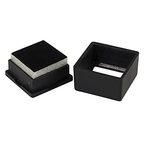 12 Gem Jars - Black Square Glass Top with 2-Sided Foam Insert Gemstones Jewelry Display