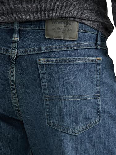 Wrangler Authentics Men's Classic 5-Pocket Relaxed Fit Flex Jean Slate Flex 40W x 32L