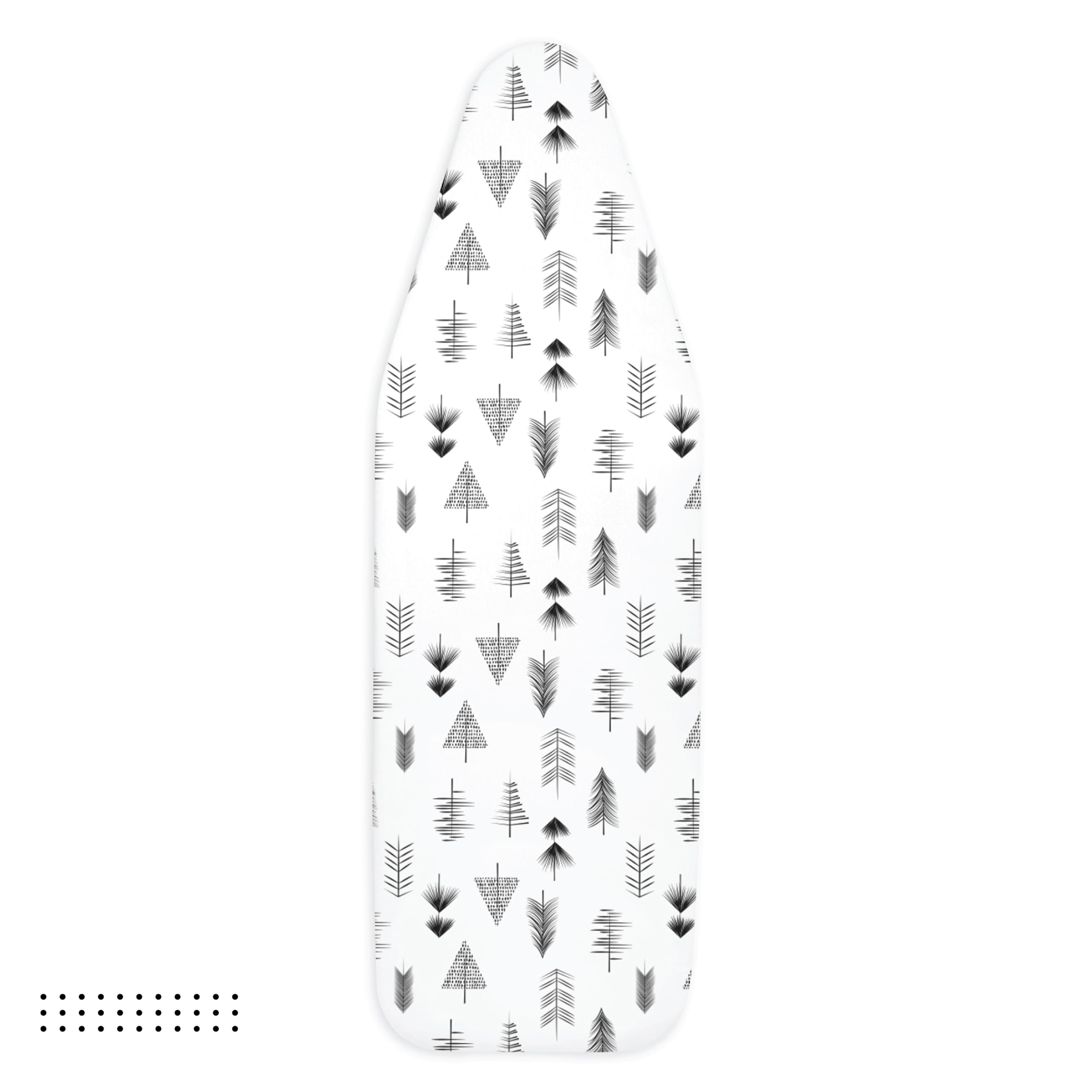 Encasa XO Ironing Board Covers (49"x18") Drawstring Tightening with Thick 3 mm Felt Padding, Easy Fit, Scorch Resistant, Printed - Black Arrow