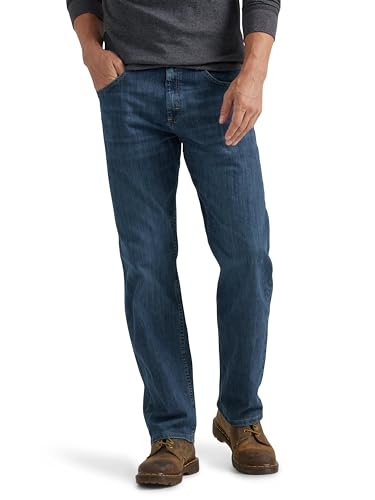 Wrangler Authentics Men's Classic 5-Pocket Relaxed Fit Flex Jean Slate Flex 40W x 32L
