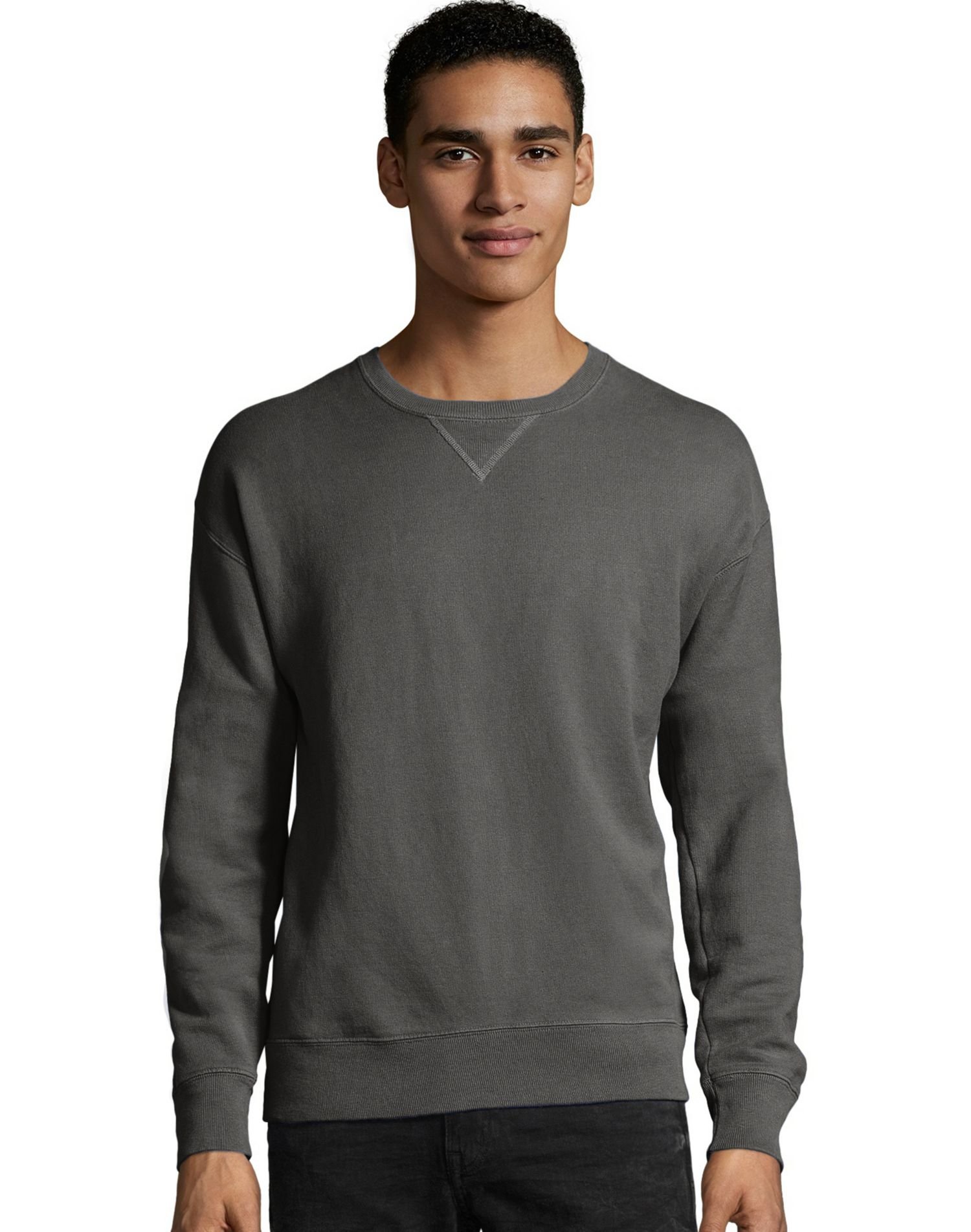 ComfortWash by Hanes Unisex 7.2 oz., 80/20 Crew Sweatshirt M NEW RAILROAD