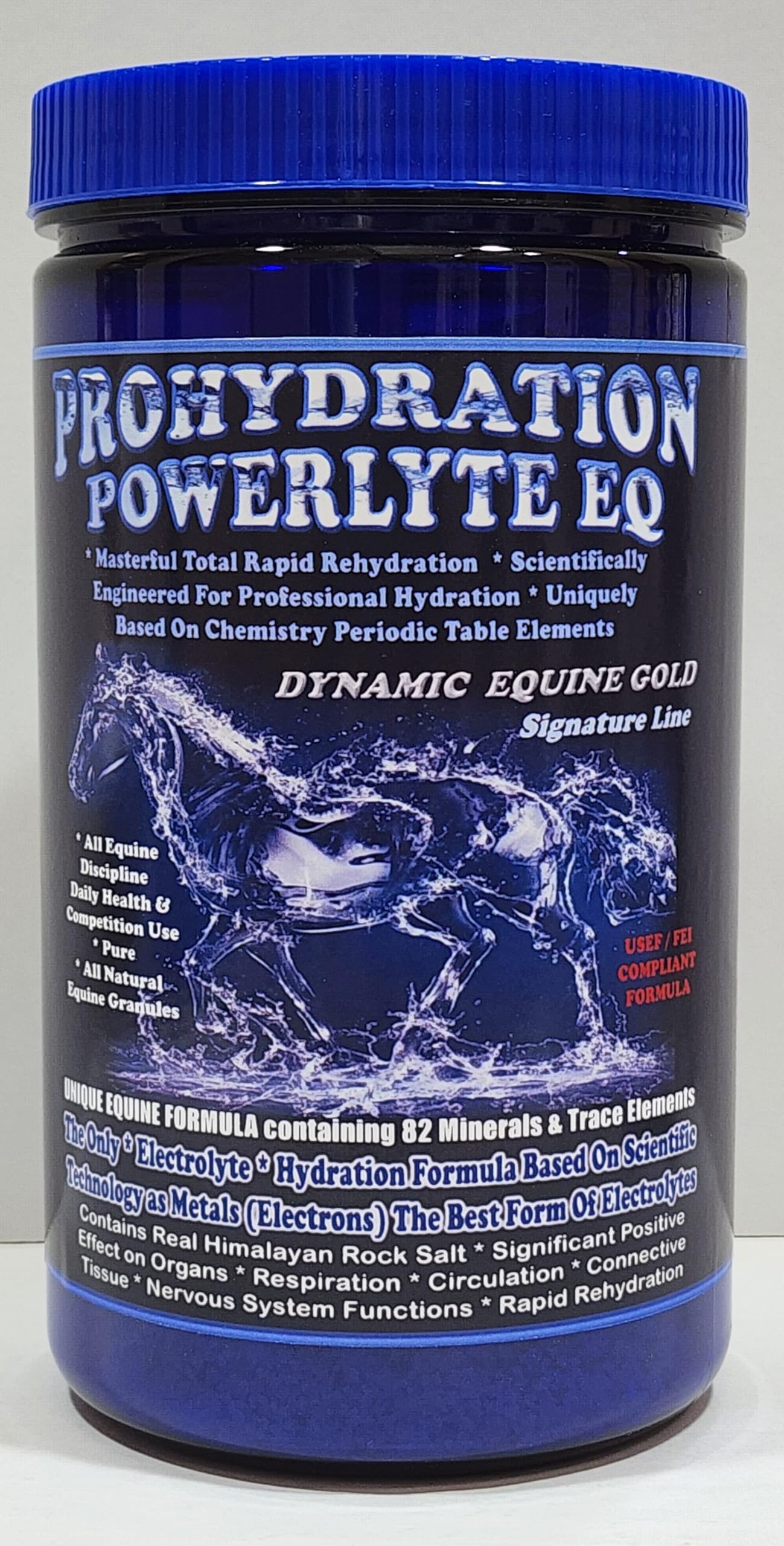 PROHYDRATION EQ...The New Breed in Equine Electrolyte/Professional Hydration Matrix System Formula. 1080g (60 Day Serving)