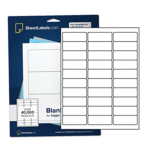 Mailing Address Labels from SheetLabels.com, 1" x 2-5/8", Laser or Inkjet Printable, 30-Up FBA Labels, Easy to Peel, 3000 Labels - 100 Sheets