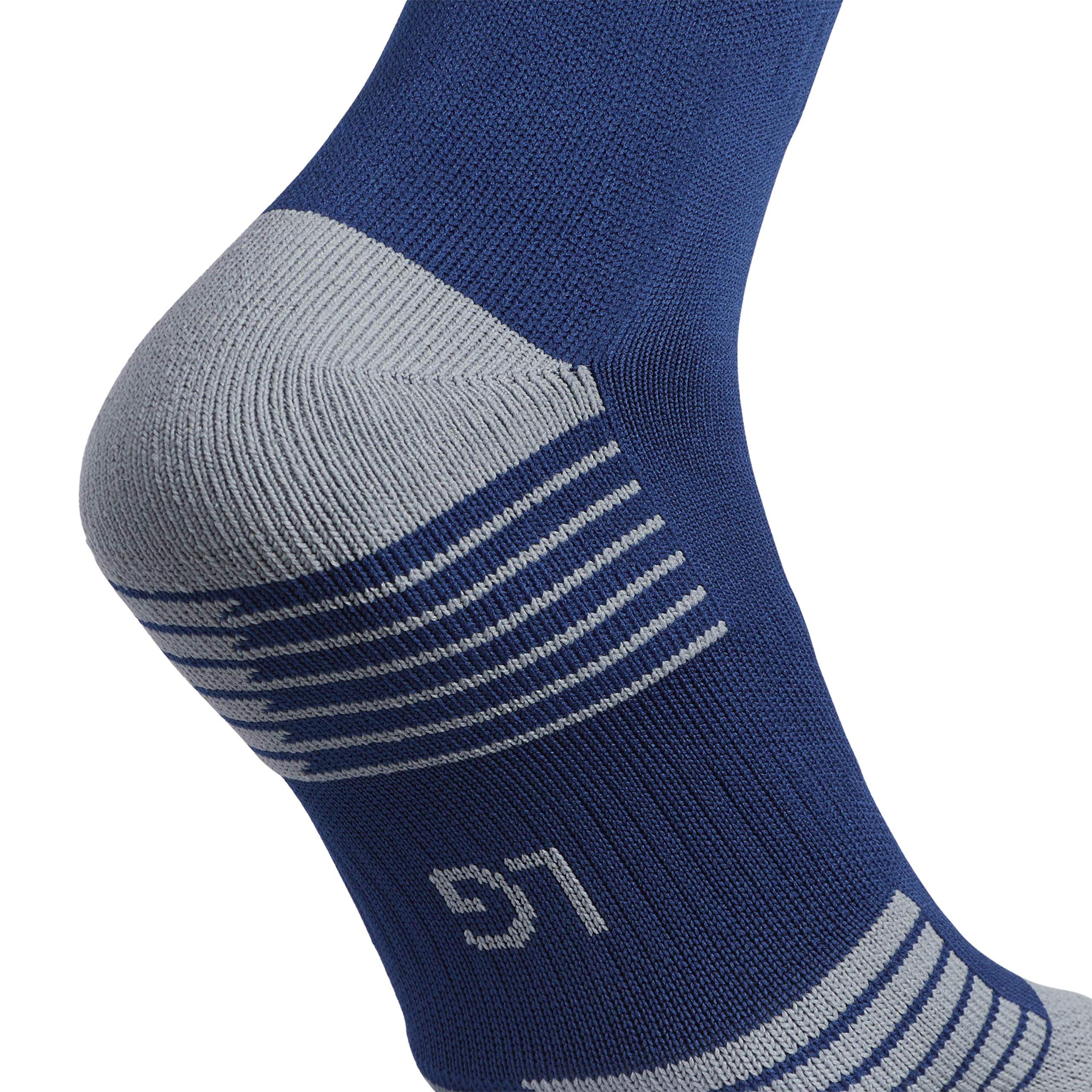 adidas Copa Zone Cushion 4 Soccer Socks (1-Pair) for Men, Women, Boys and Girls, Team Navy Blue/White, Medium