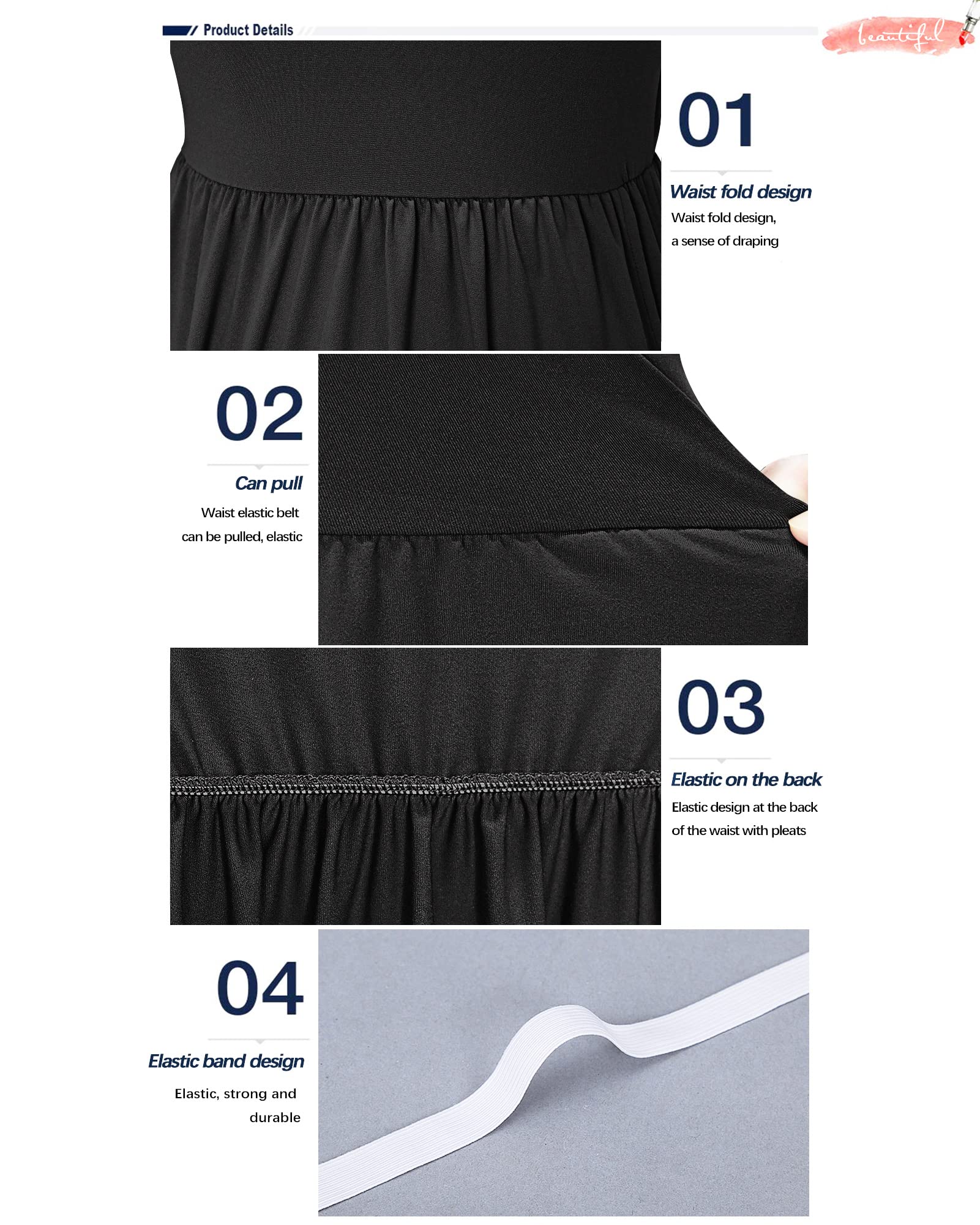 AUSELILY Women's Long Sleeve Dress Loose Plain Long Casual Maxi Dresses with Pockets 2025 New Black L