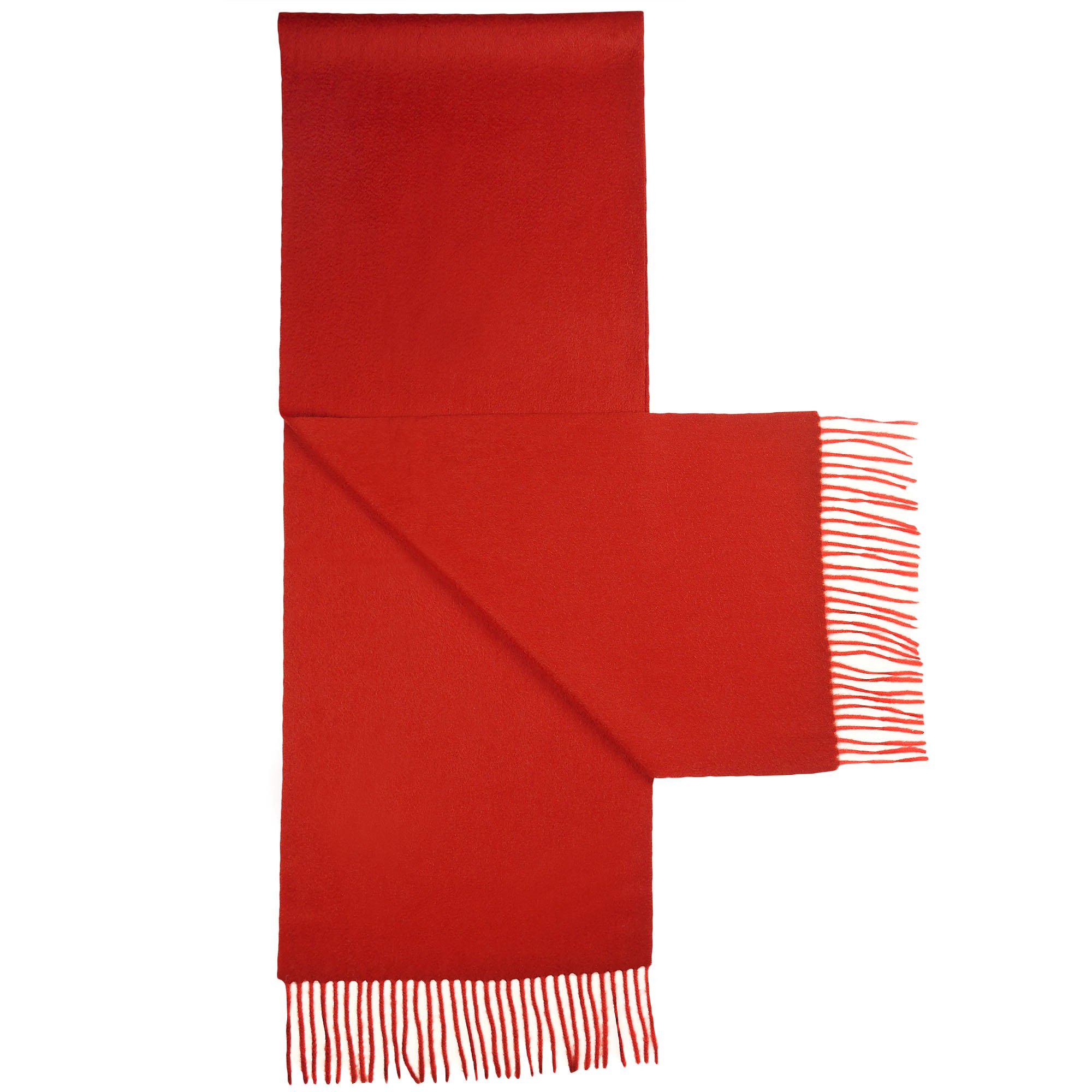 CANDOR AND CLASS Women's 100% Pure Cashmere Scarf, Solids, Plaids, Soft Cashmere Scarfs for Women and Men, Gift Box (Solid Red)
