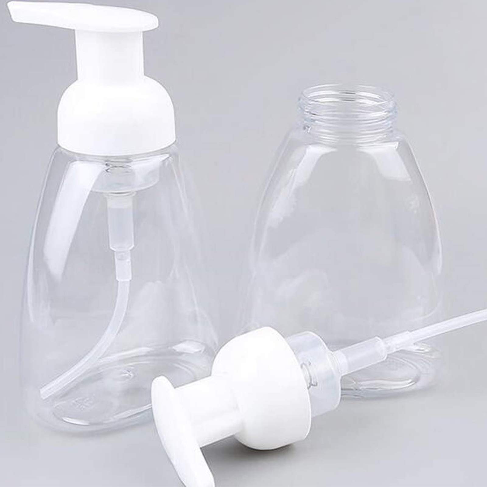 Bekith 12 Pack Foaming Soap Dispenser Pump Bottles, 8oz (250ml) Foaming Hand Soap Dispenser, Refillable Liquid Soap Foaming Dispenser, Empty Plastic Bottles for Kitchen, Bathroom, Commercial, Clear