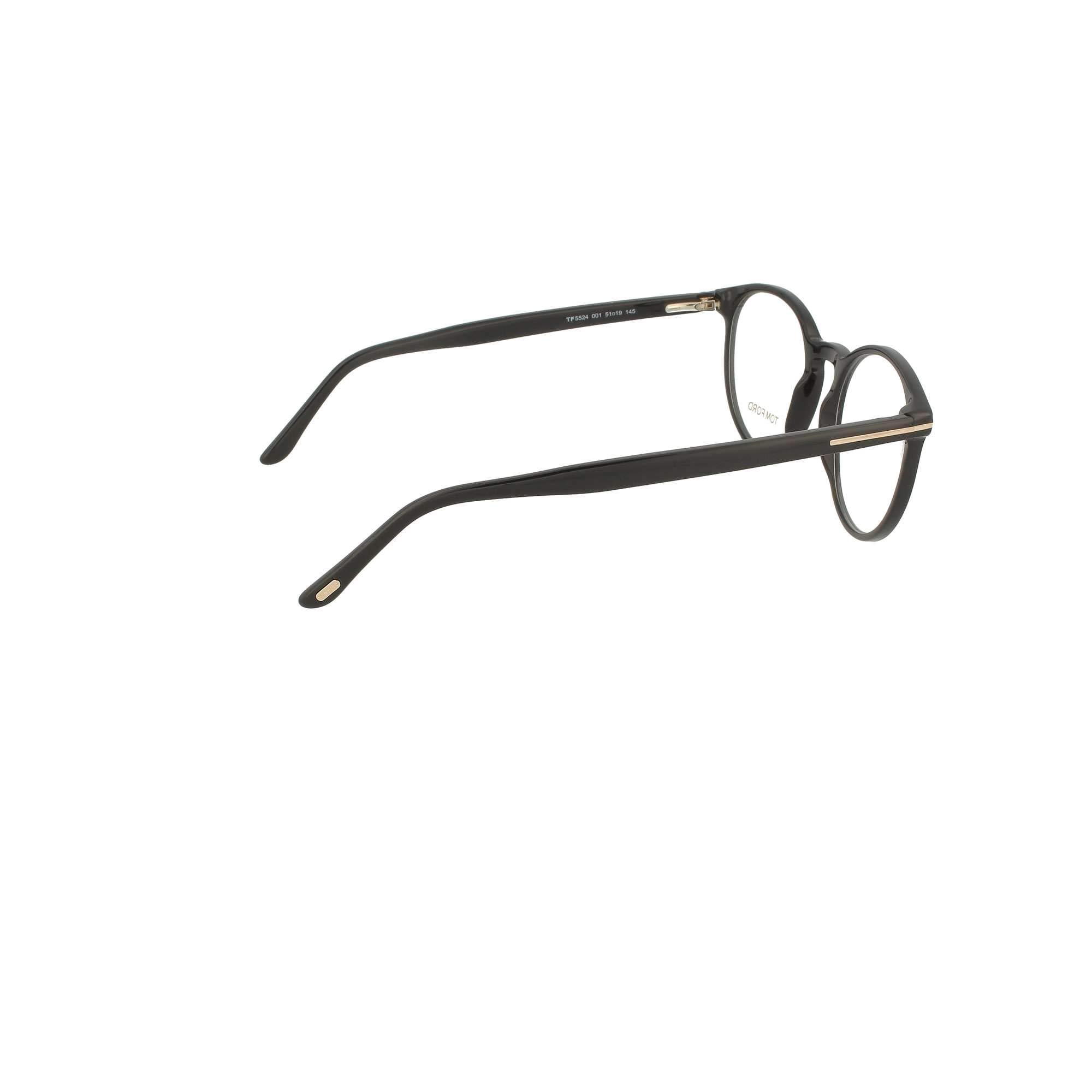 TOM FORD Eyeglasses FT5524 001 Shiny Black