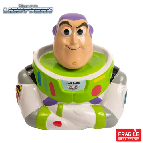 Toy Story Buzz Lightyear Piggy Bank for Kids, Large Coin Bank