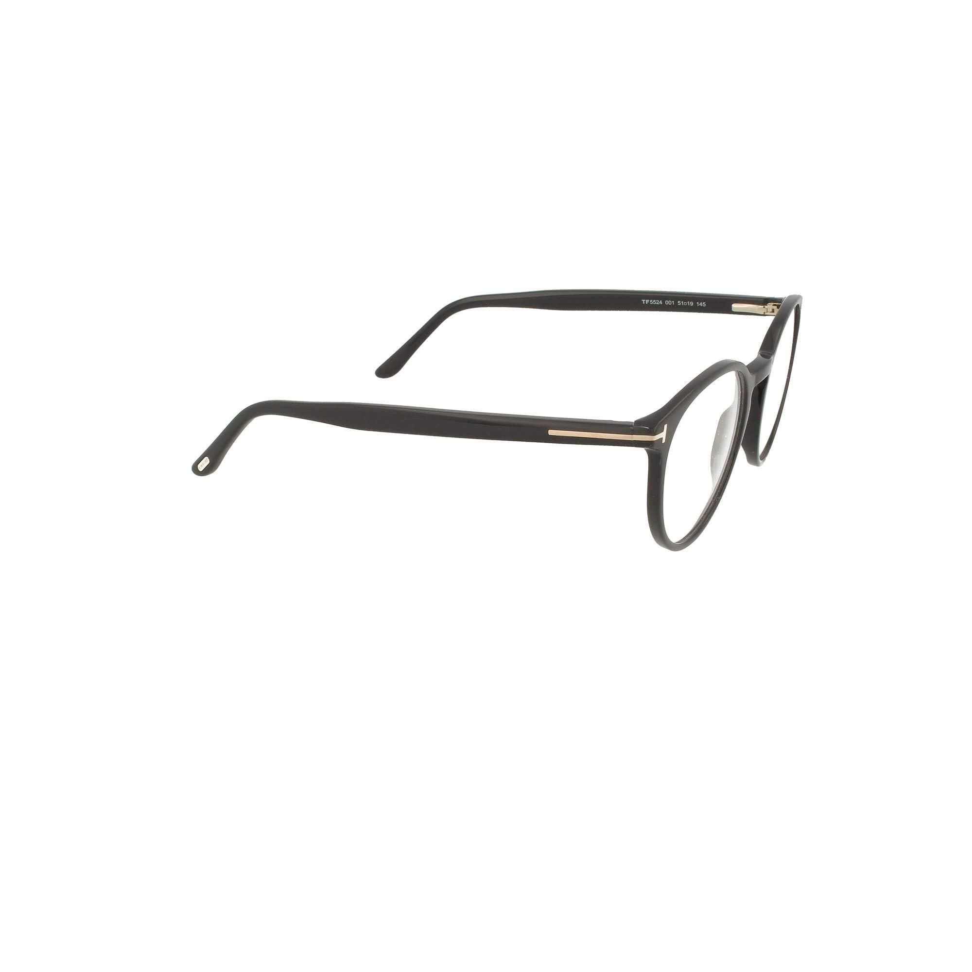 TOM FORD Eyeglasses FT5524 001 Shiny Black