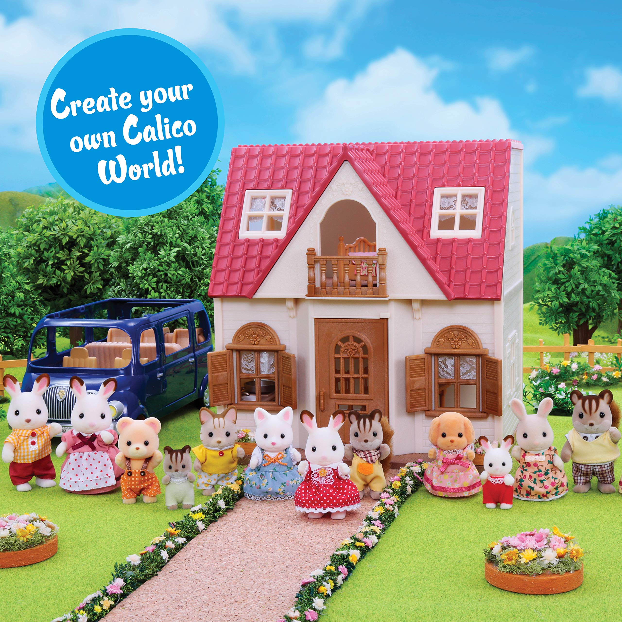 Calico Critters Marshmallow Mouse Triplets - Adorable Set of 3 Baby Mice with Removable Clothing and Accessories