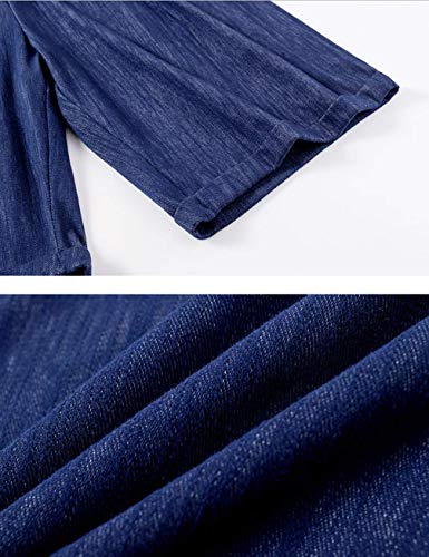 Vcansion Women's Casual Cotton Elastic Waist Knee Length Loose Comfy Beach Shorts with Drawstring Khaki US 4-6/Asian XL