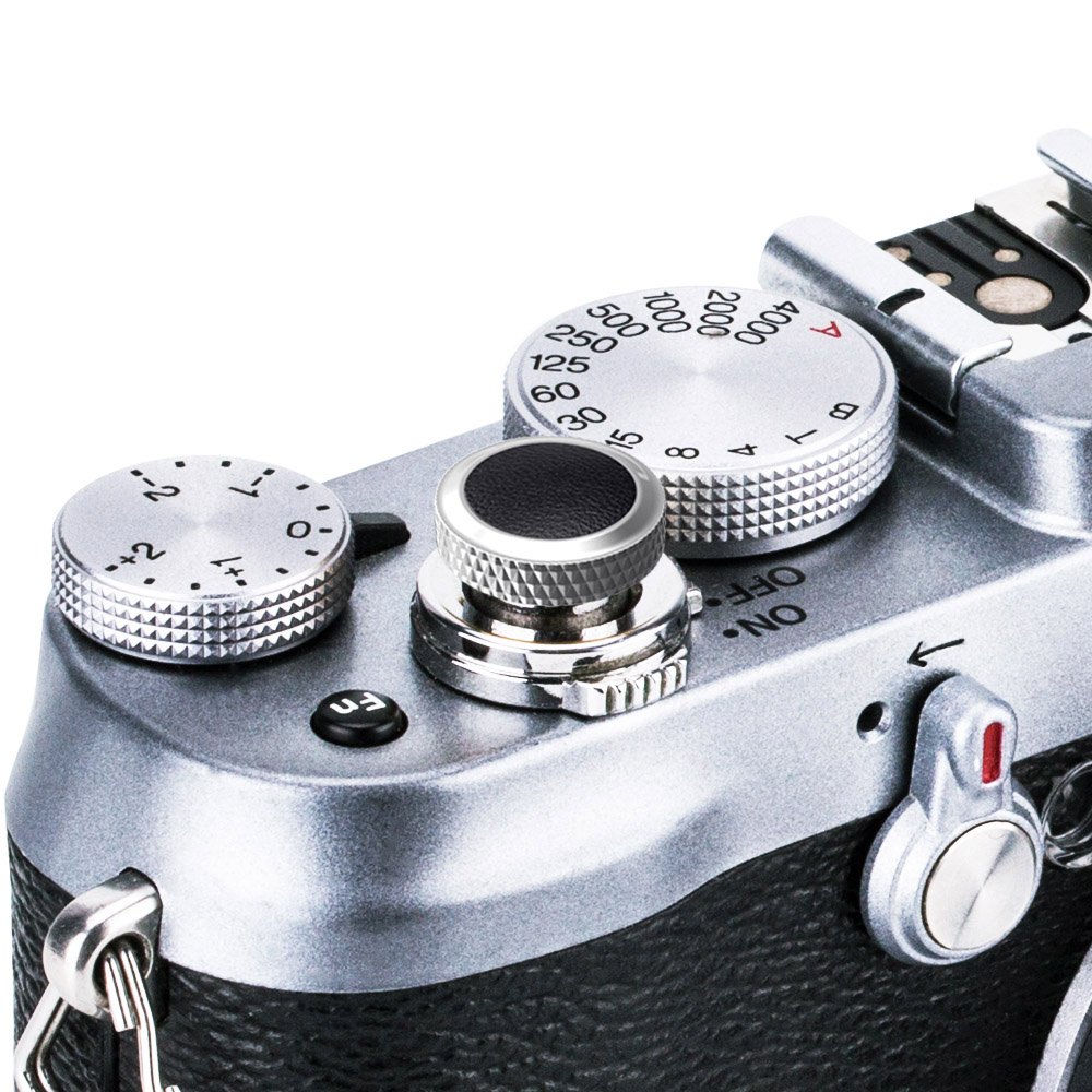 JJC Camera Soft Release Button, Shutter Button for Fuji Fujifilm X-T5 X-T4 X-T3 X-T2 X-T30 X-T30 II X-T20 X-PRO3 X100VI X100V X-E4 X-E3 Sony RX1R II RX10 IV III Leica Q3 M10 M9 Nikon Df F3-2 Pack