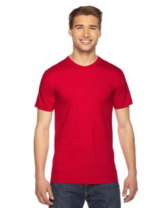 American Apparel Unisex Fine Jersey Short-Sleeve T-Shirt XS RED