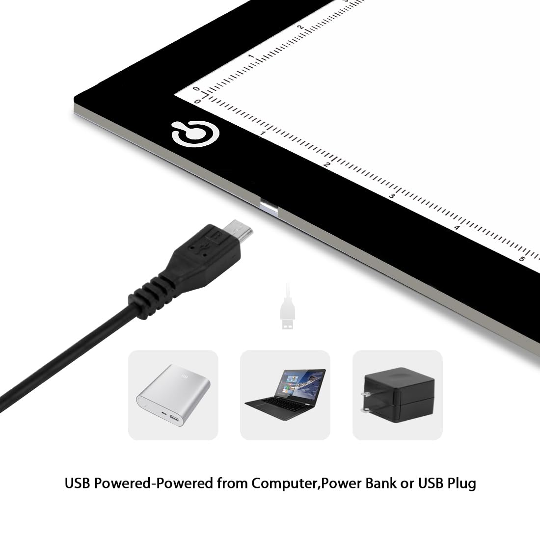 LitEnergy A4 Portable LED Light Box Trace, Light Pad USB Power LED Artcraft Tracing Light Table for Tattoo Transferring, Drawing, Sketching, Animation