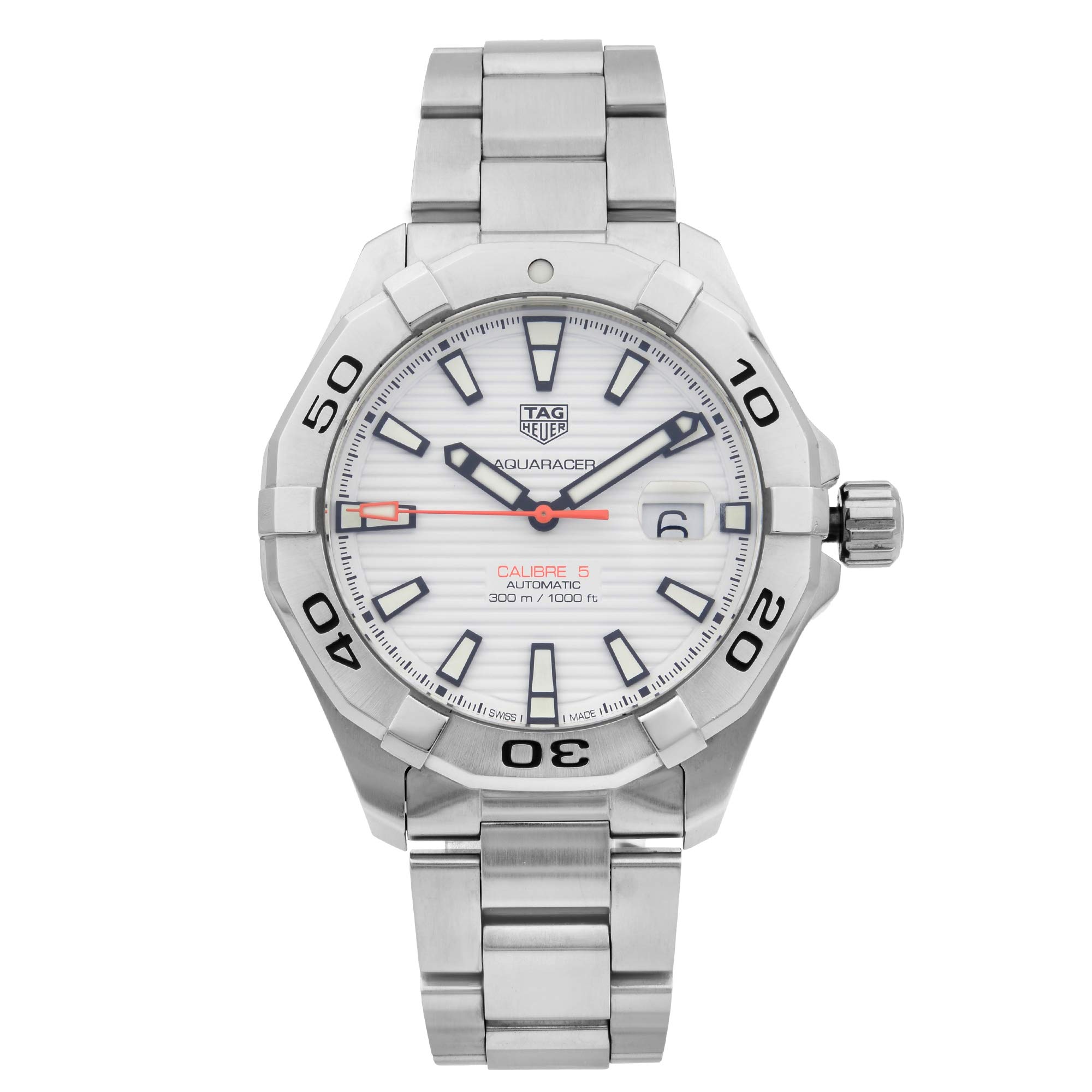 Tag Heuer Aquaracer Automatic White Dial Men's Watch WAY2013.BA0927