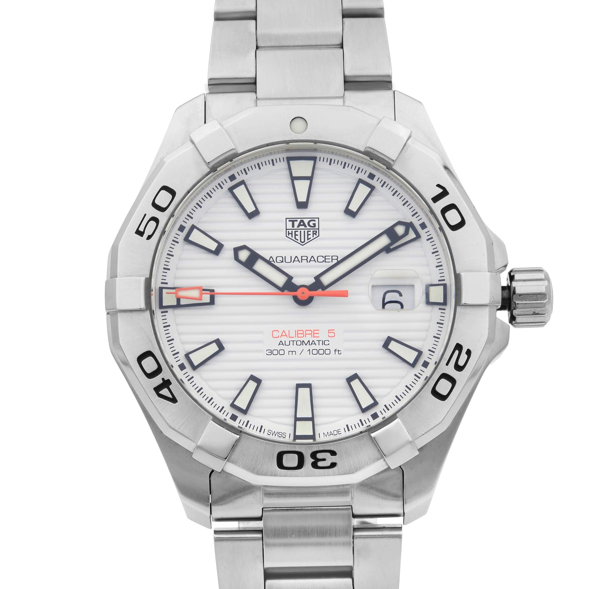 Tag Heuer Aquaracer Automatic White Dial Men's Watch WAY2013.BA0927
