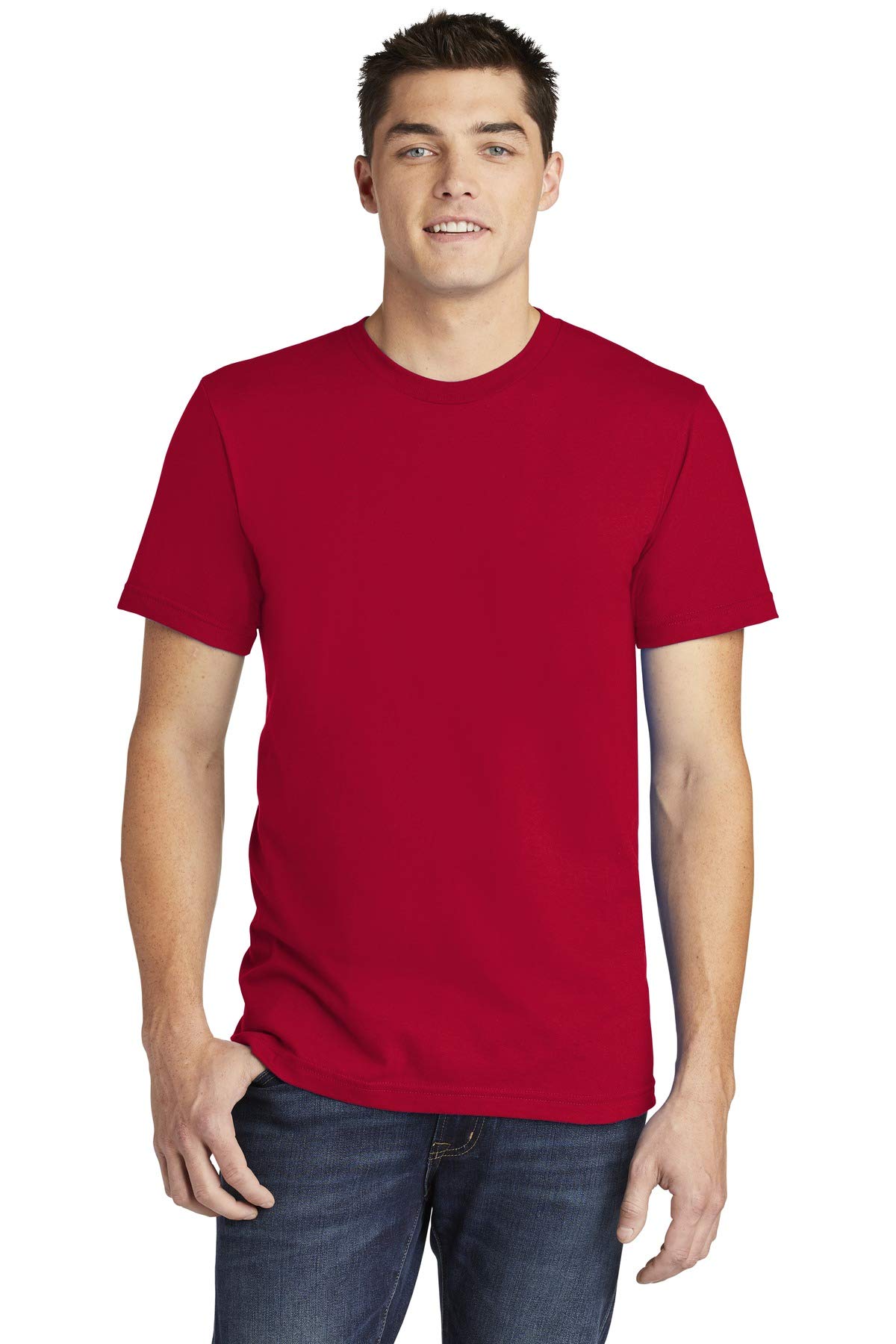American Apparel Unisex Fine Jersey Short-Sleeve T-Shirt XS RED