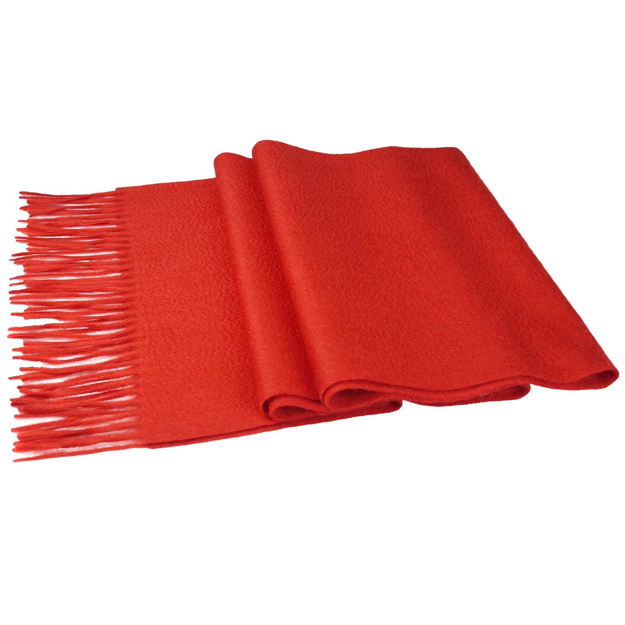 CANDOR AND CLASS Women's 100% Pure Cashmere Scarf, Solids, Plaids, Soft Cashmere Scarfs for Women and Men, Gift Box (Solid Red)
