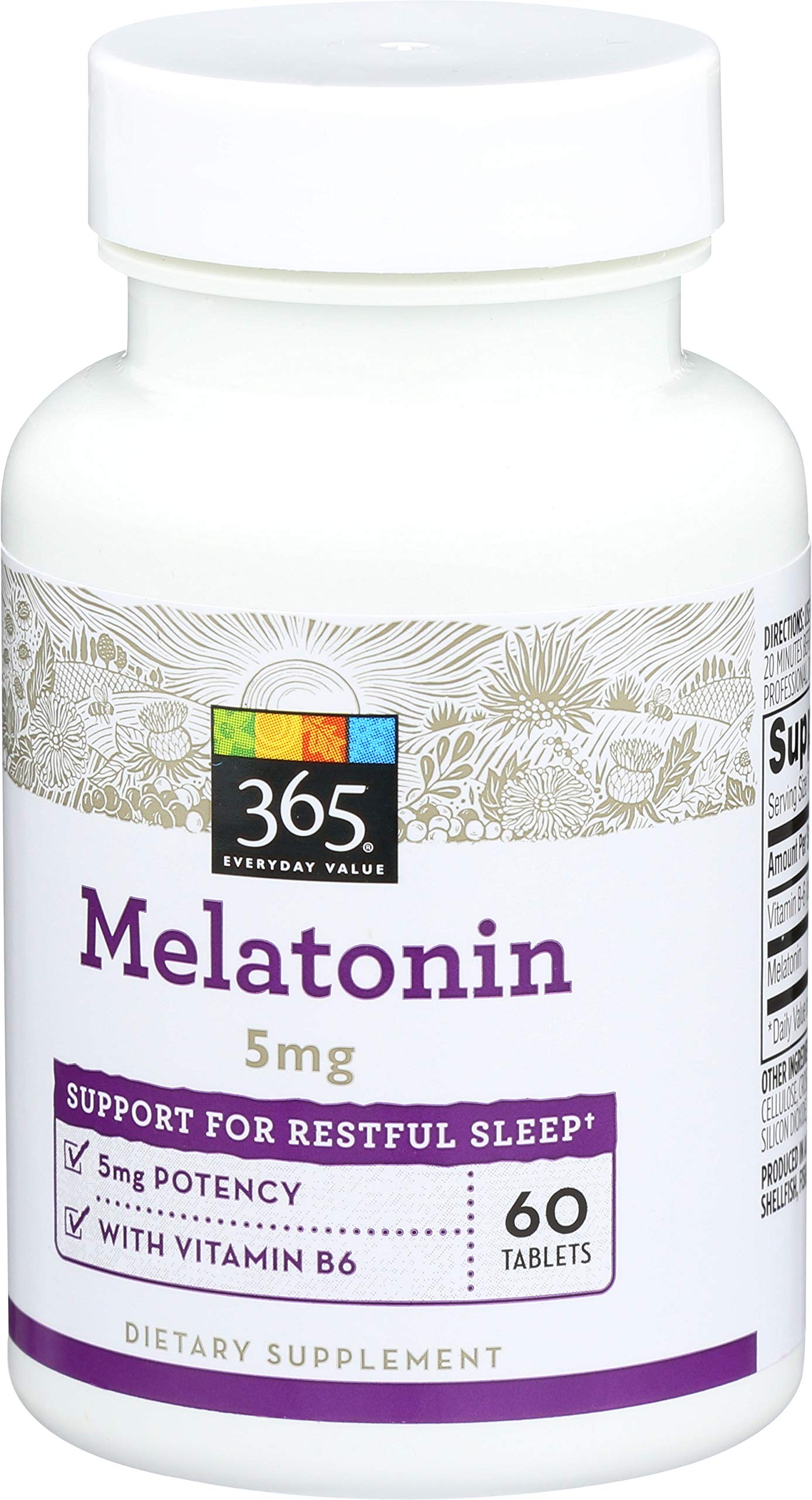 365 by Whole Foods Market, Melatonin 5Mg, 60 Count