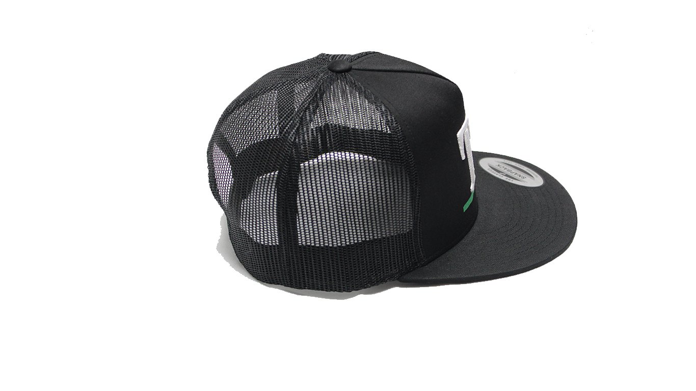 TJ Snapback Mesh Trucker Black