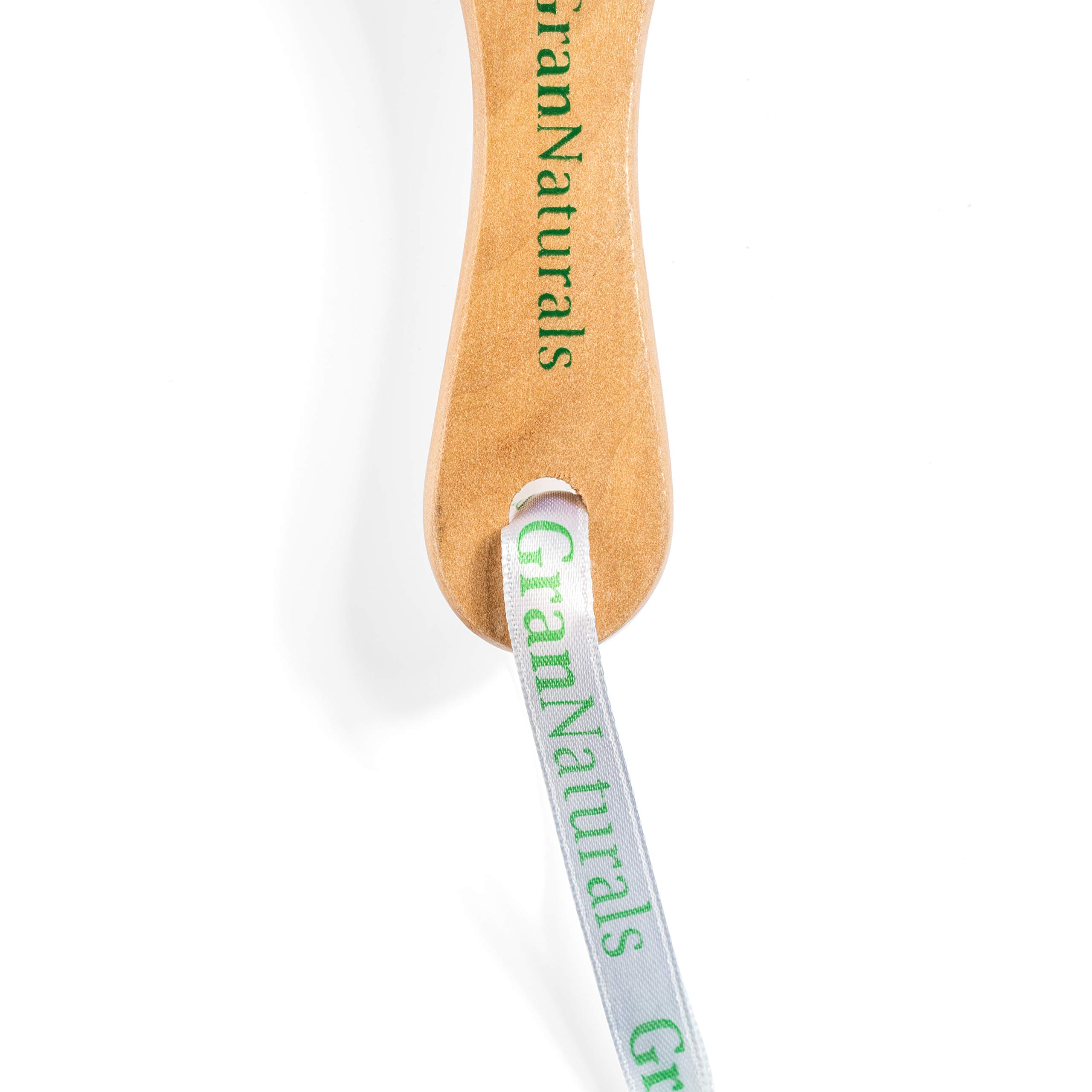 Foot Brush & Pumice Stone with Handle - Callus & Corn Remover, Exfoliator & Scrubber for Dry, Dead Skin on Feet - Natural Bristles & Stone with Wooden Handle - Men & Women