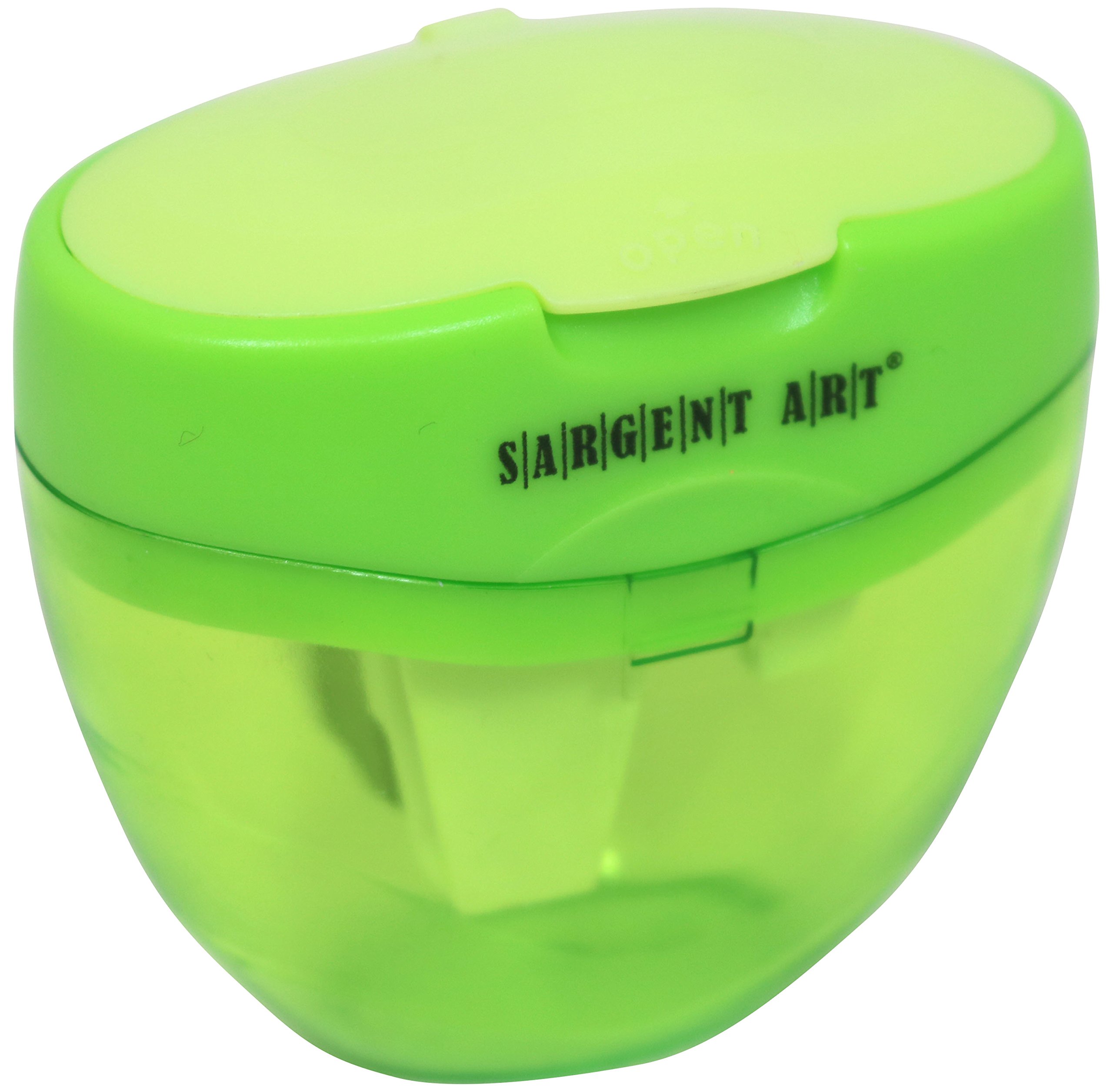 Sargent Art 36-1025, 3-Hole Sharpeners, Pieces Class Pack, Colored, Pencils, Crayons, 12 Count (Pack of 1)