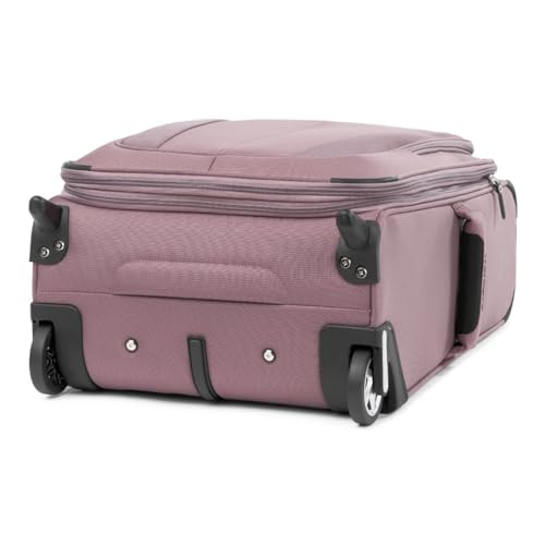 Travelpro Maxlite 5 Softside Expandable Upright 2 Wheel Carry on Luggage, Lightweight Suitcase, Men and Women, Dusty Rose Pink, Carry On 22-Inch