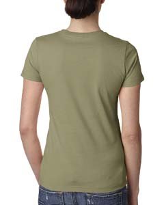 Next Level Ladies Boyfriend T-Shirt - Light Olive - L - (Style # N3900 - Original Label)