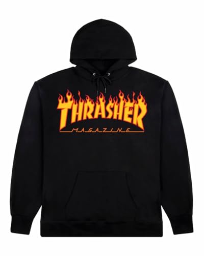 Thrasher Flame Logo Hoodie Black XL