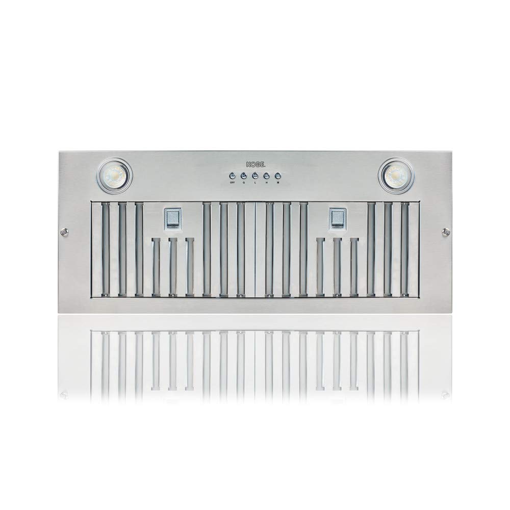 KOBE Range Hoods INX2930SQBF-500-1 Built-In/Insert Range Hood, 30", Stainless Steel