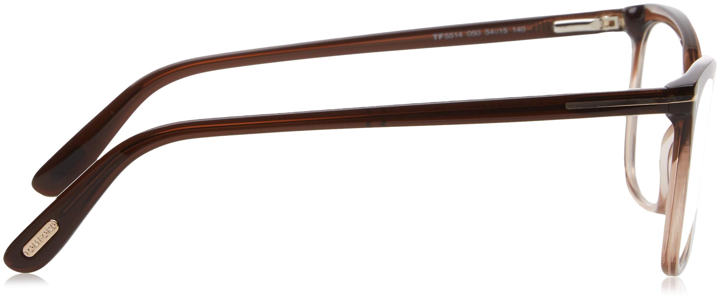 Eyeglasses Tom Ford FT 5514 050 dark brown/other, Transparent Brown, 54-15-140