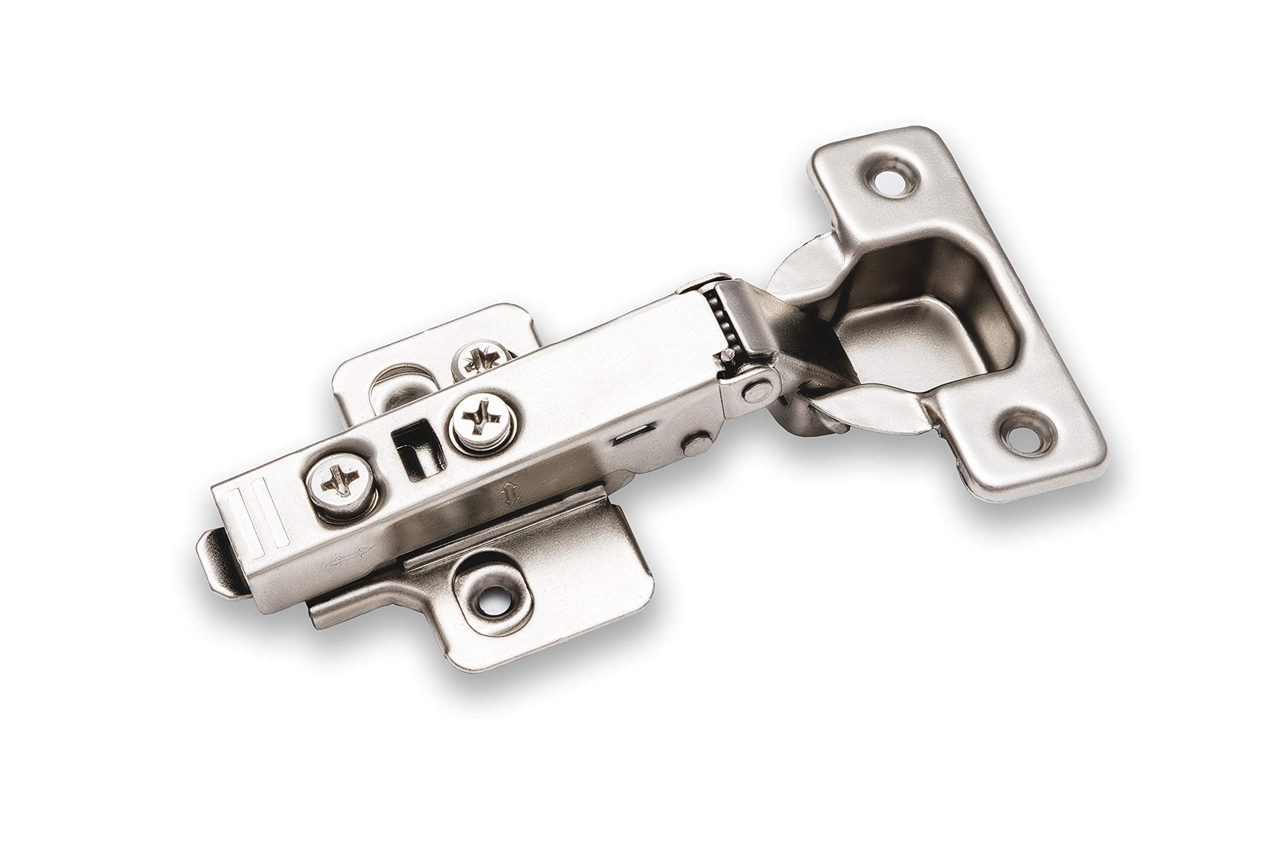Berta 10-Pack Full Overlay Frameless Soft-Close European Hinges, 110° 3D Adjustable, Clip-On Concealed Kitchen Cabinet Door Hinges with Screws - Ideal for Modern Cabinets