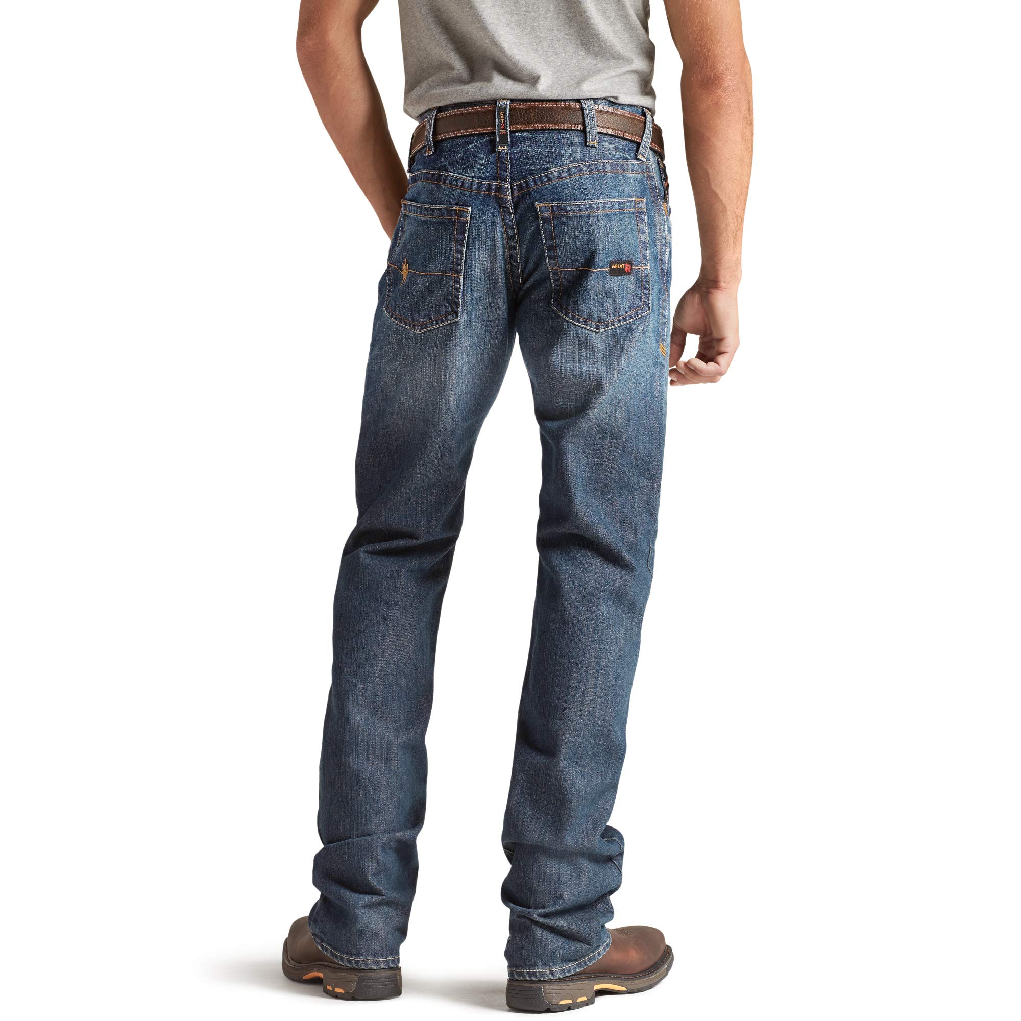 Ariat Men's Flame Resistant M4 Low Rise Boot Cut Jean, Alloy, 48W x 34L