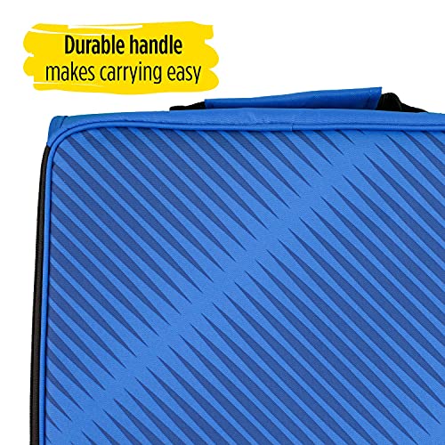Five Star 2 Inch Zipper Binder, 3 Ring Binder, 6-Pocket Expanding File, Durable, Color Selected for You, 1 Count (29592)